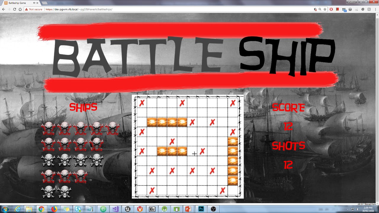 Web based Battleship Game