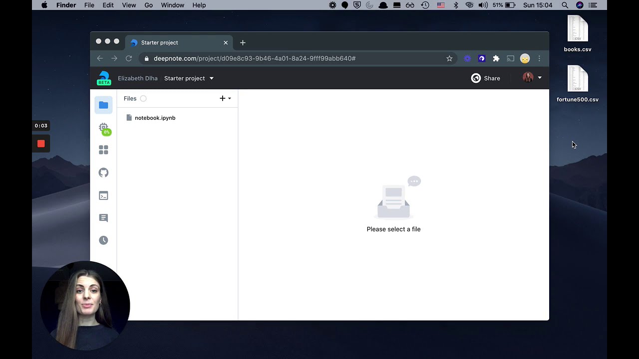 Uploading your data | Deepnote