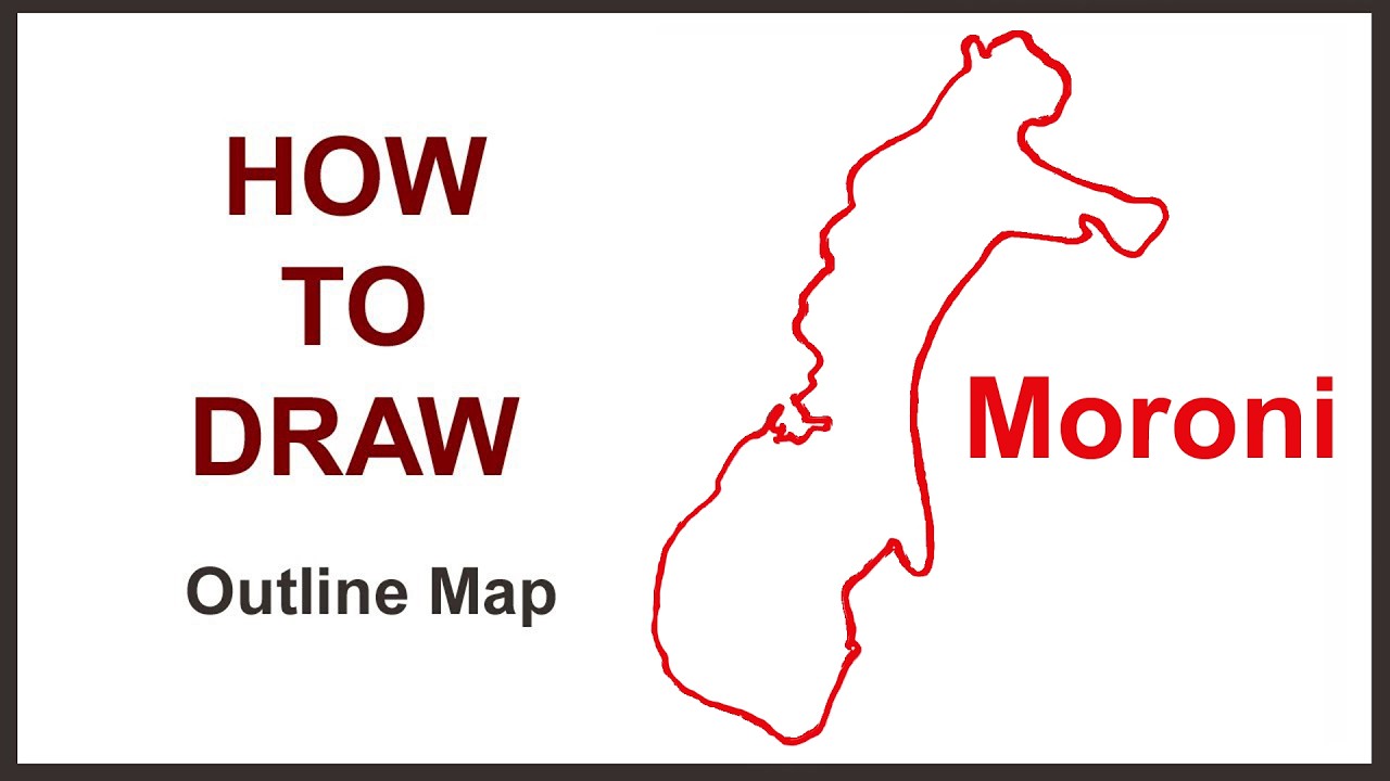 How to Draw a Moroni Map || Maroni Outline Map