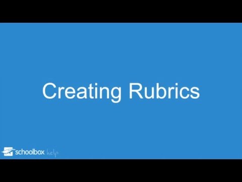 Creating Rubrics