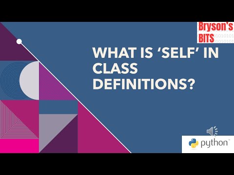 The purpose of self in python class definitions