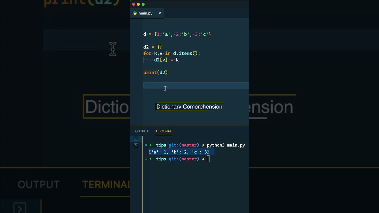 The Best way the swap keys and values in python dictionaries
