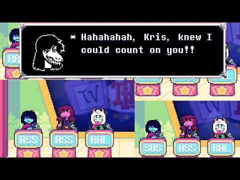 Deltarune Chapter 3: All Secret Three Letter Name Dialogue in The Gameshow Intro