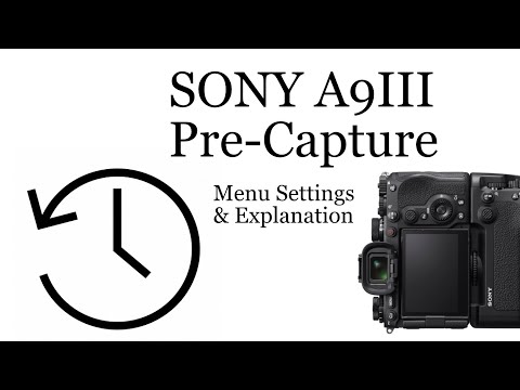 Sony A9 III: Pre-capture setup (ILCE-9M3)