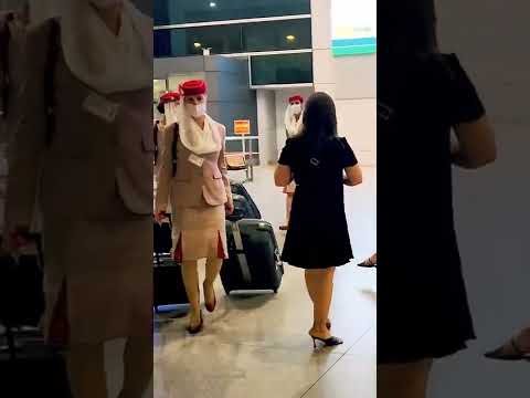 Emirates cabin crew at Tan Son Nhat International Airport || Shorts || Nick Nguyen