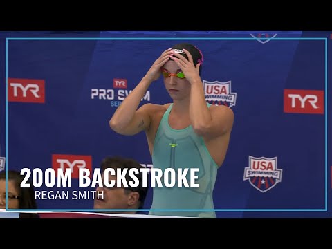 Regan Smith Strong Swim in 200m Backstroke Despite Losing Cap | 2025 ...