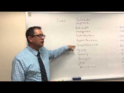 Tito helps us with English words for the Kaiser Permanente class