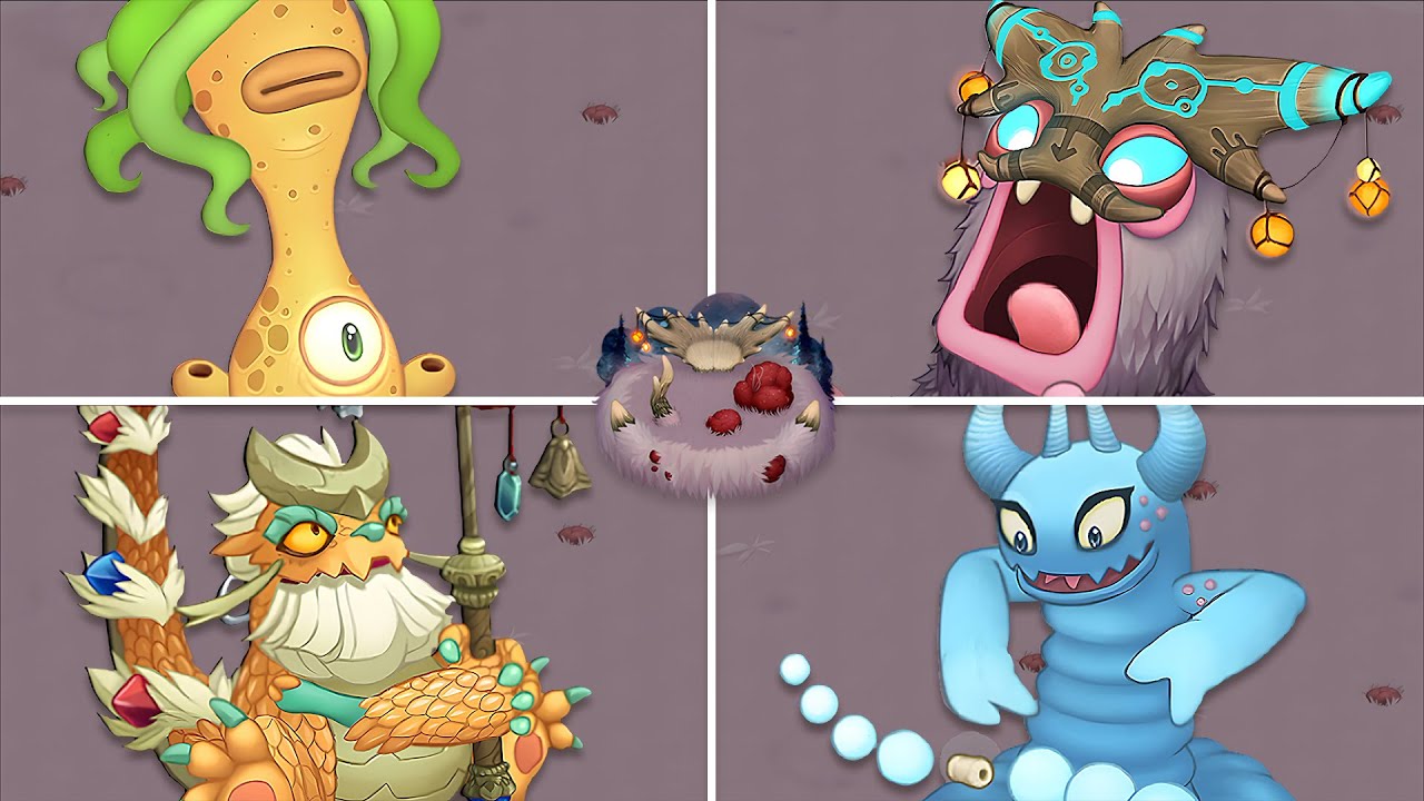 Magical Sanctum - All Monster Sounds & Animations (My Singing Monsters)