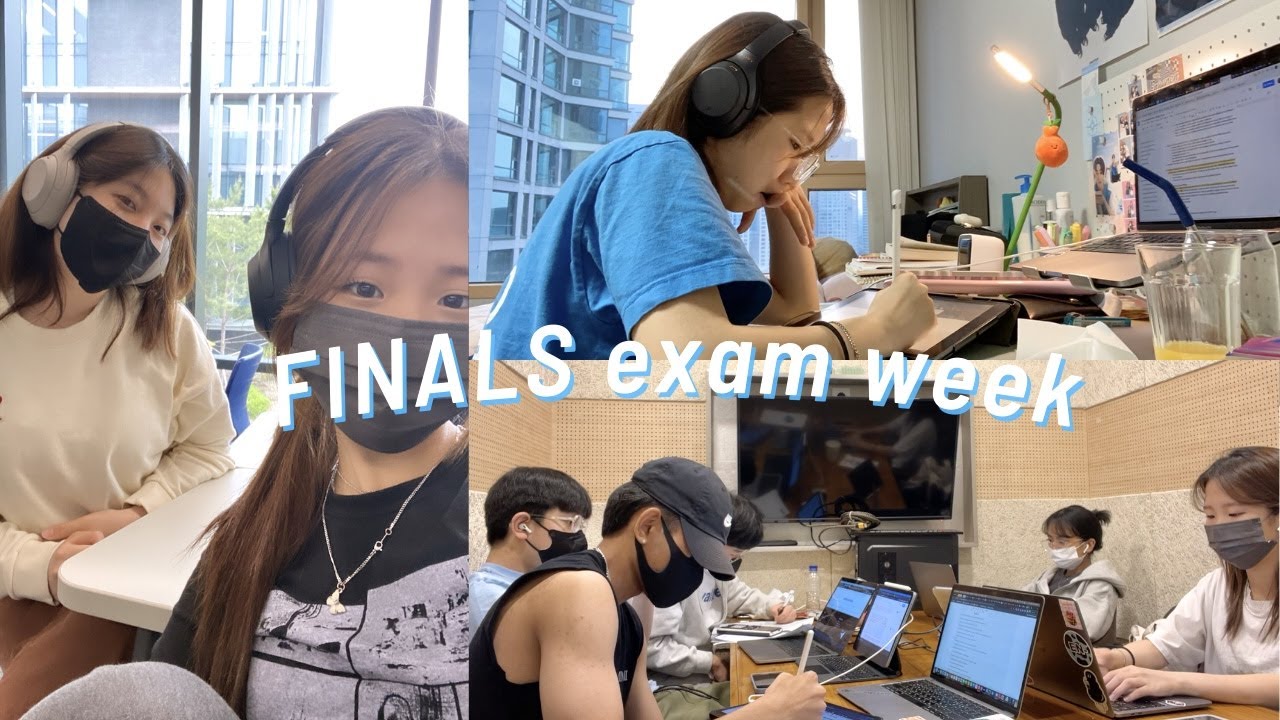 FINALS exam week vlog // study grind, no sleep, productive days
