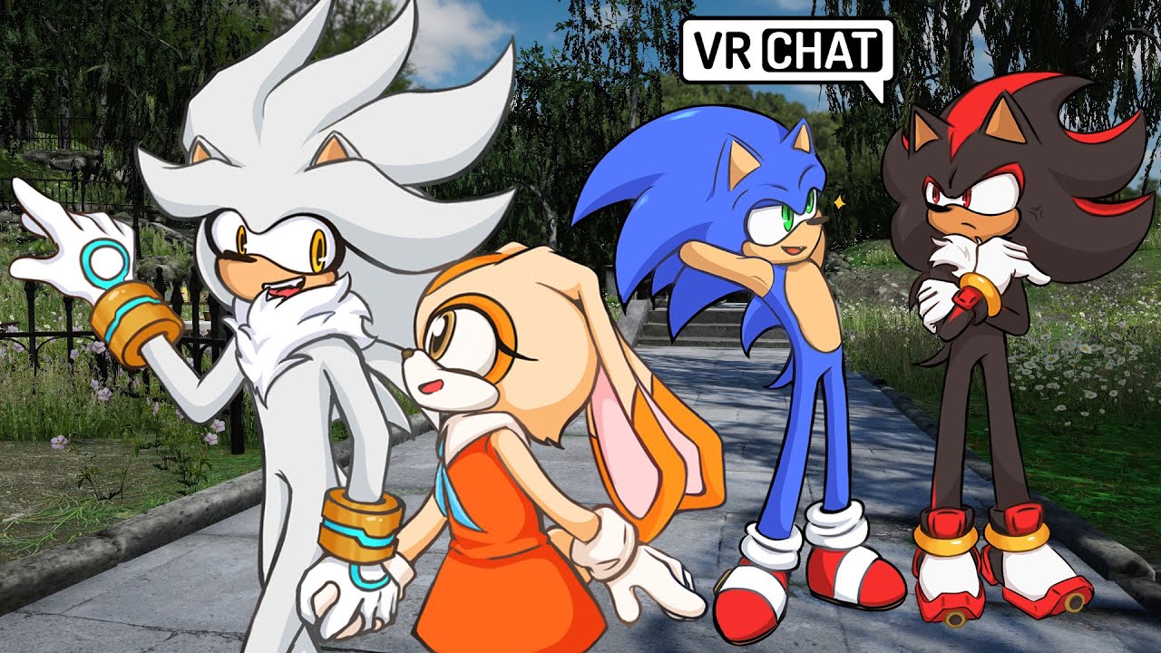 Silver, Sonic & Shadow Babysit Cream! (VR Chat)