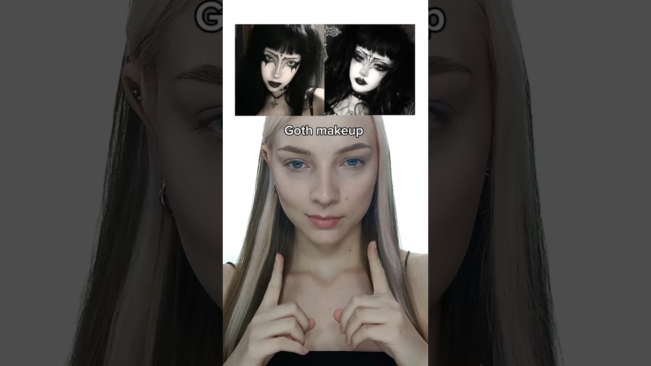 Goth makeup tutorial 🥀 #gothmakeup #makeuptutorial #tradgoth #altmakeup #tradgothmakeup #alt