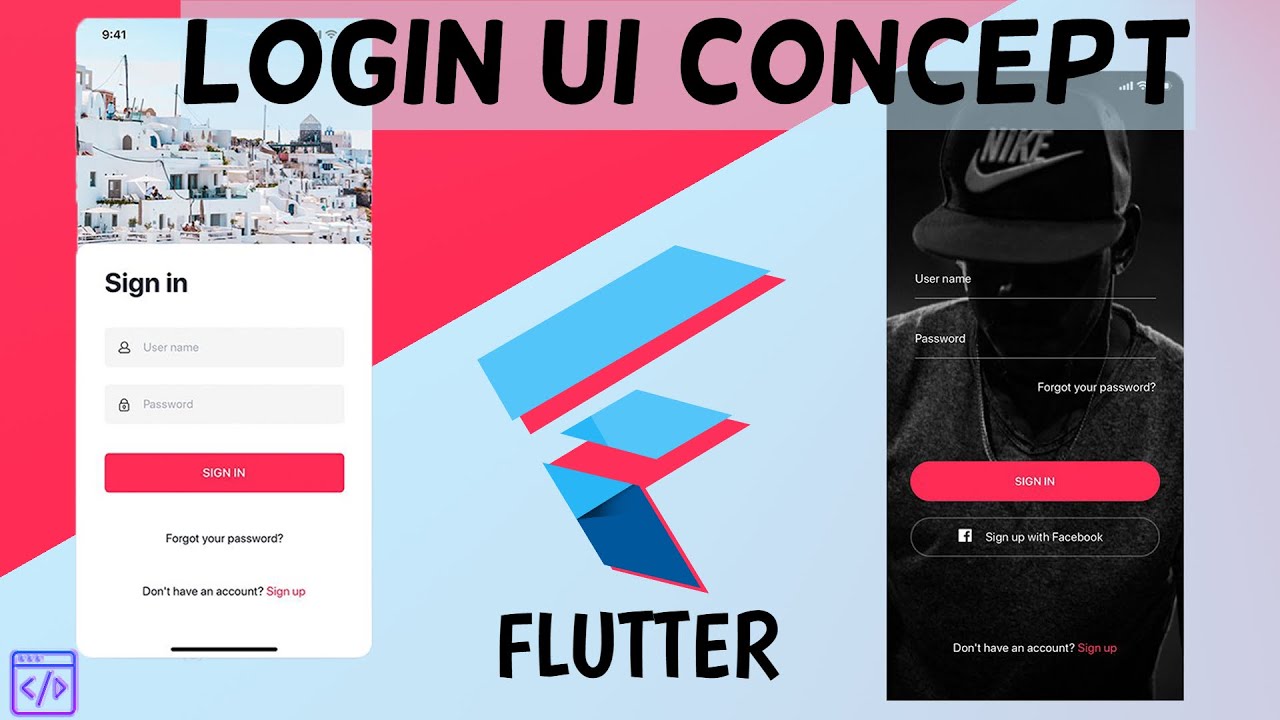 Flutter New Login Interface UI (2-in-1) | Speed Code | GitHub Link