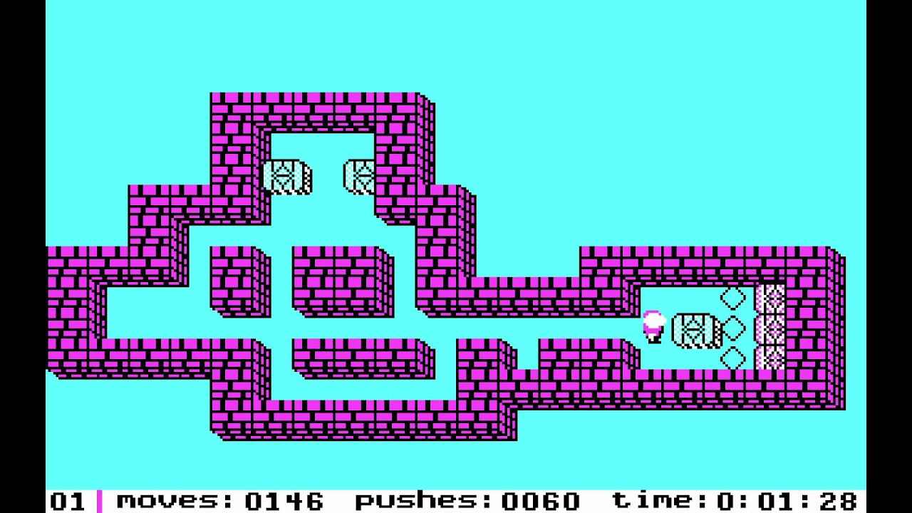 Sokoban - Floor 01 (1984) [MS-DOS]