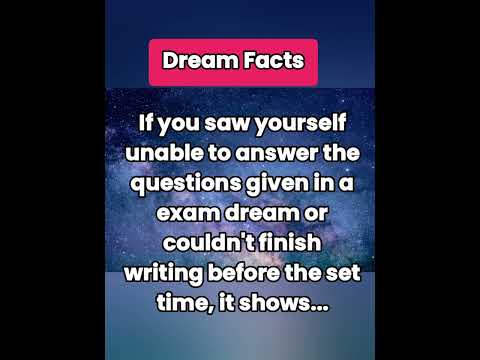 Writing exam dreams... Getting dreams about writing exams and their actual meaning #dreamfacts