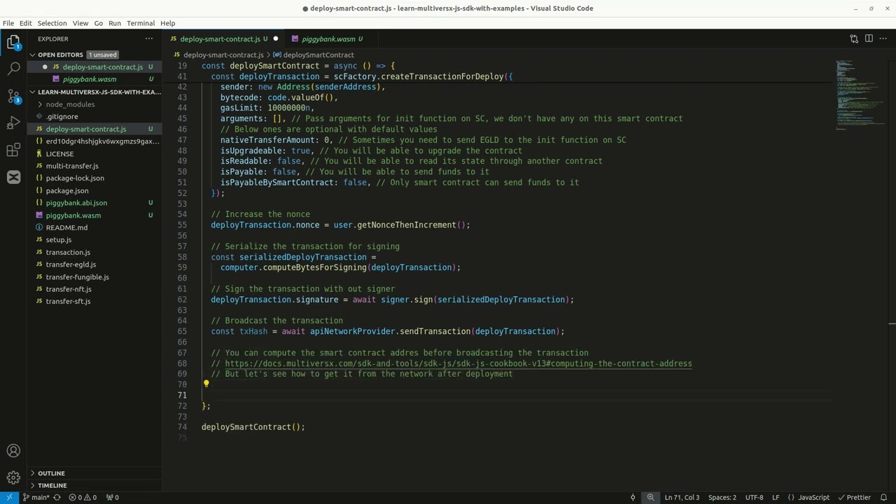 Mastering smart contract deployment with MultiversX JavaScript SDK