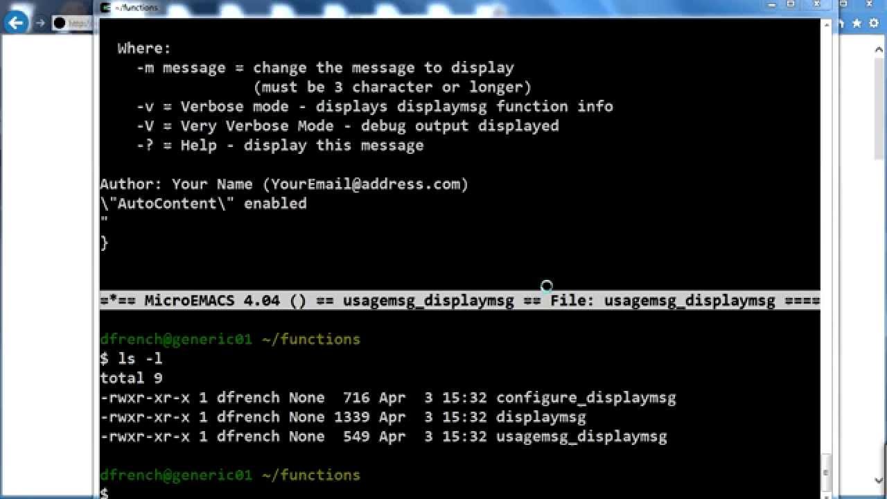 How to Create a Shell Script Function Library