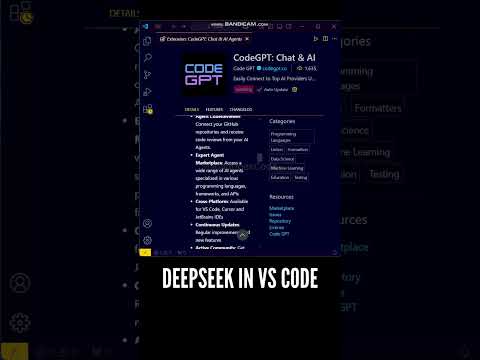 🥰🥰 Use DeepSeek R1 in Visual Studio Code without Ollama #vscode #coding #ollama #deepseek #js