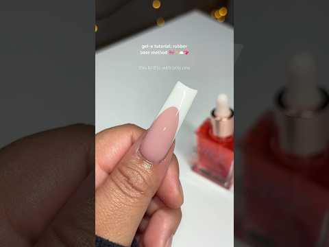 gel-x with rubber base 🌥️💖✨💋 #nails #rubberbase #nailinspo #nailtutorial #nailvideos #nailtech