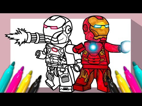 LEGO Iron Man War Machine Coloring page | Coloring for Kids