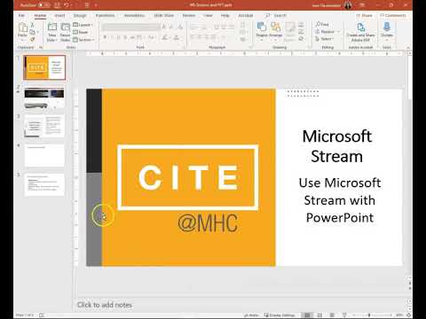 Embed Microsoft Stream Video in a PowerPoint – Medicine Hat College ...