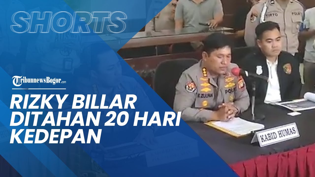 Rizky Billar Ditahan Selama 20 Hari Kedepan Polisi Agar Tak Ulangi