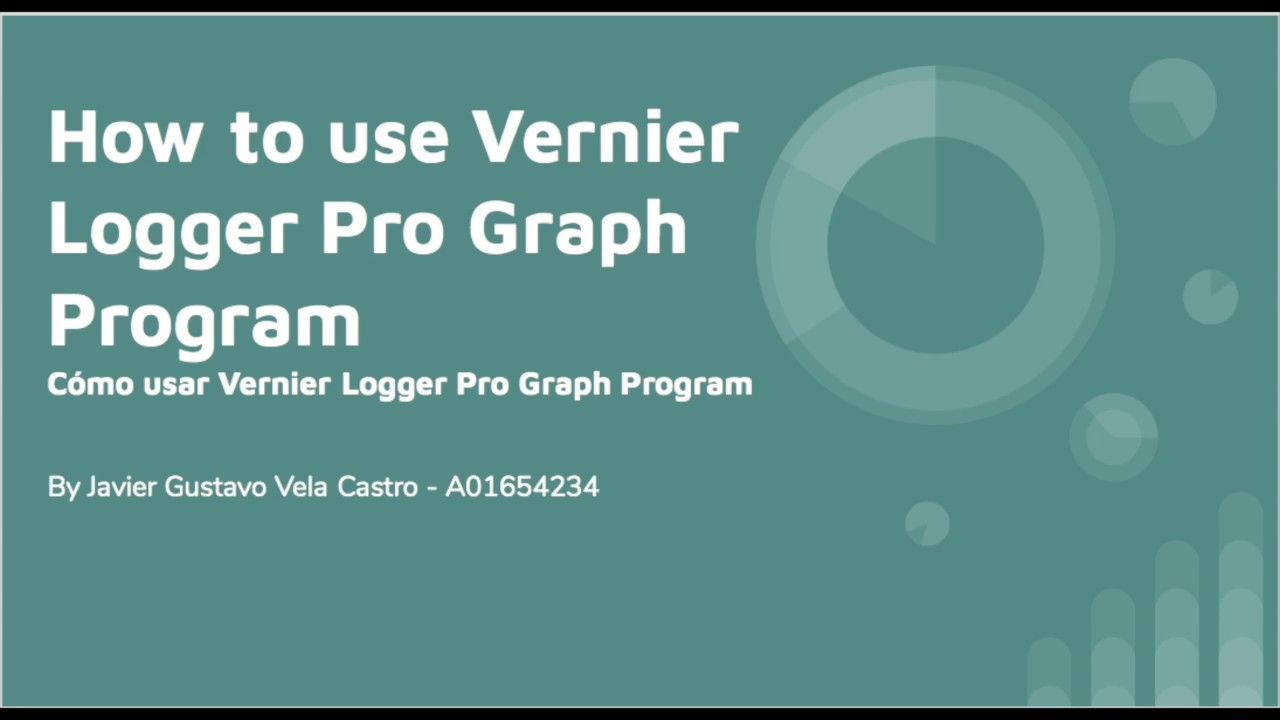 How to use Vernier Logger Pro Graph Program