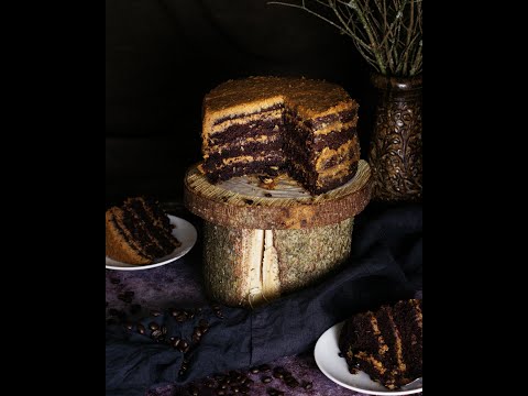 Moist Chocolate Cake with Coconut Filling