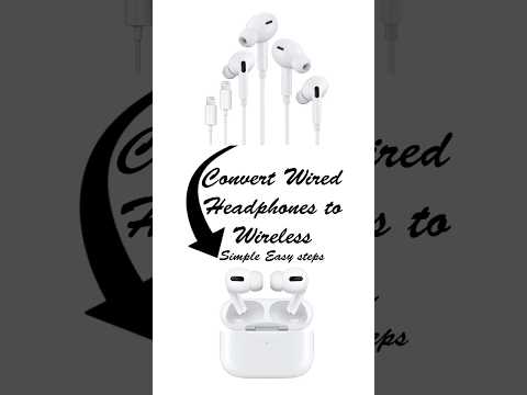 How to covert wired headphones to wireless
