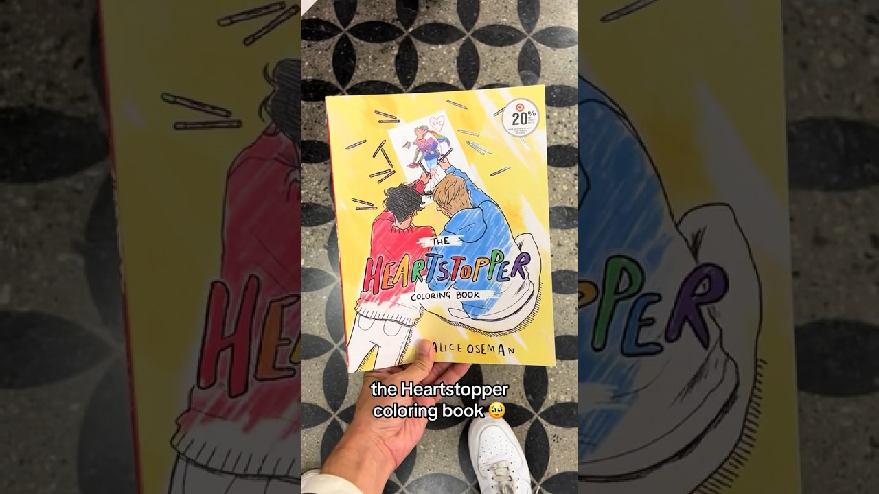 The Heartstopper coloring book #targetfinds #heartstopper #nickandcharlie
