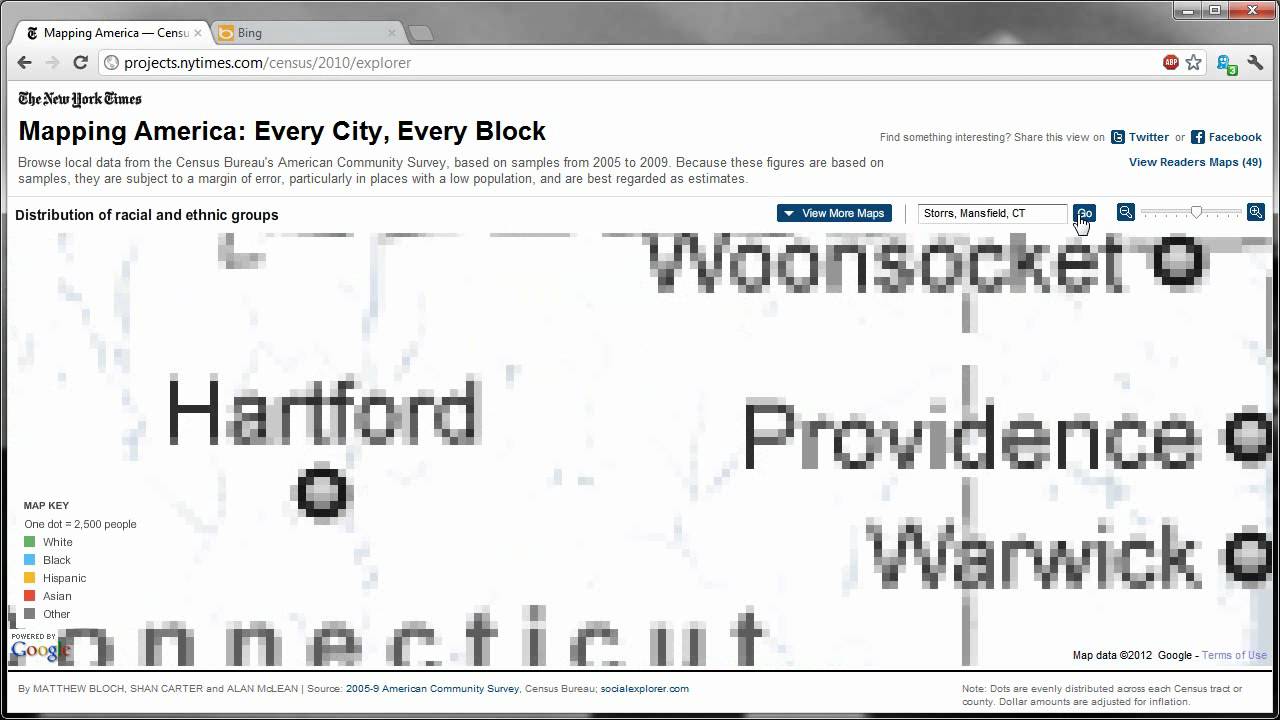 How To Use Mapping America To See Population Density
