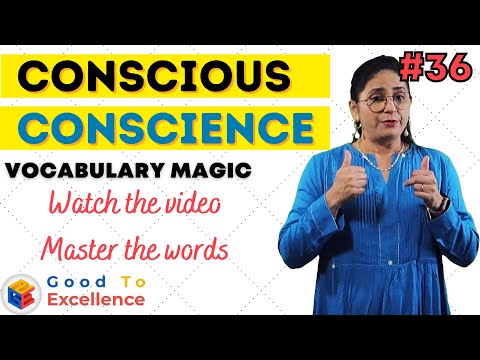 Difference between words Conscious and Conscience explained 👍
