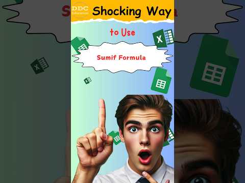 Google Sheet & Excel Sumif Formula Tutorial for beginners ???????? #countif #excel #datadrivencode