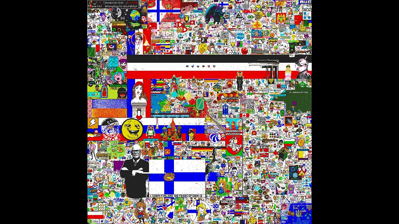 EPIC MASSIVE PXLS WAR EVER! | pxls.space | 1 Canvas timelapse