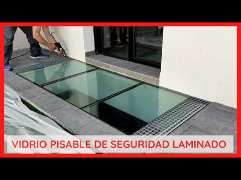 ✅ Suelo de Vidrio Pisable Laminado 10+10 mm Transparente y Antideslizante | Cristalium