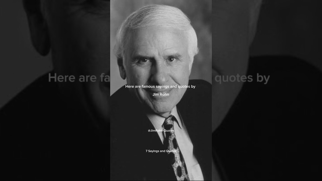 Famous Quotes by Jim Rohn #jimrohn #motivational #influencer #publicspeaker #jimrohn
