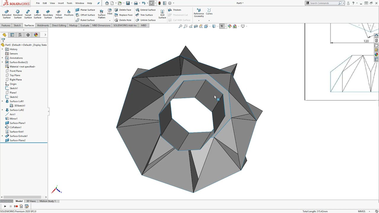 [Tutorial] SOLIDWORKS Exercise surface basic