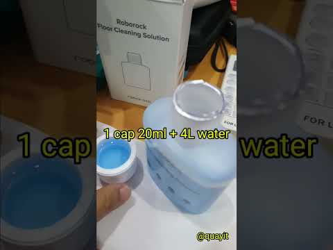 Roborock Qrevo 5AE: Water Amount & Floor Cleaner Mix #RoborockQrevo #roborock #HomeCleaning