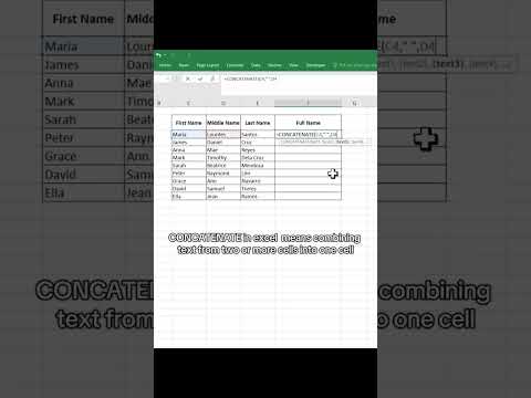 How to Concatenate Text in Excel (Easy Shortcut!)