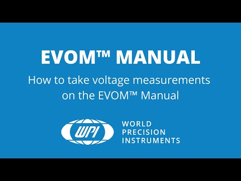 How to Take Voltage Measurements with the EVOM Manual
