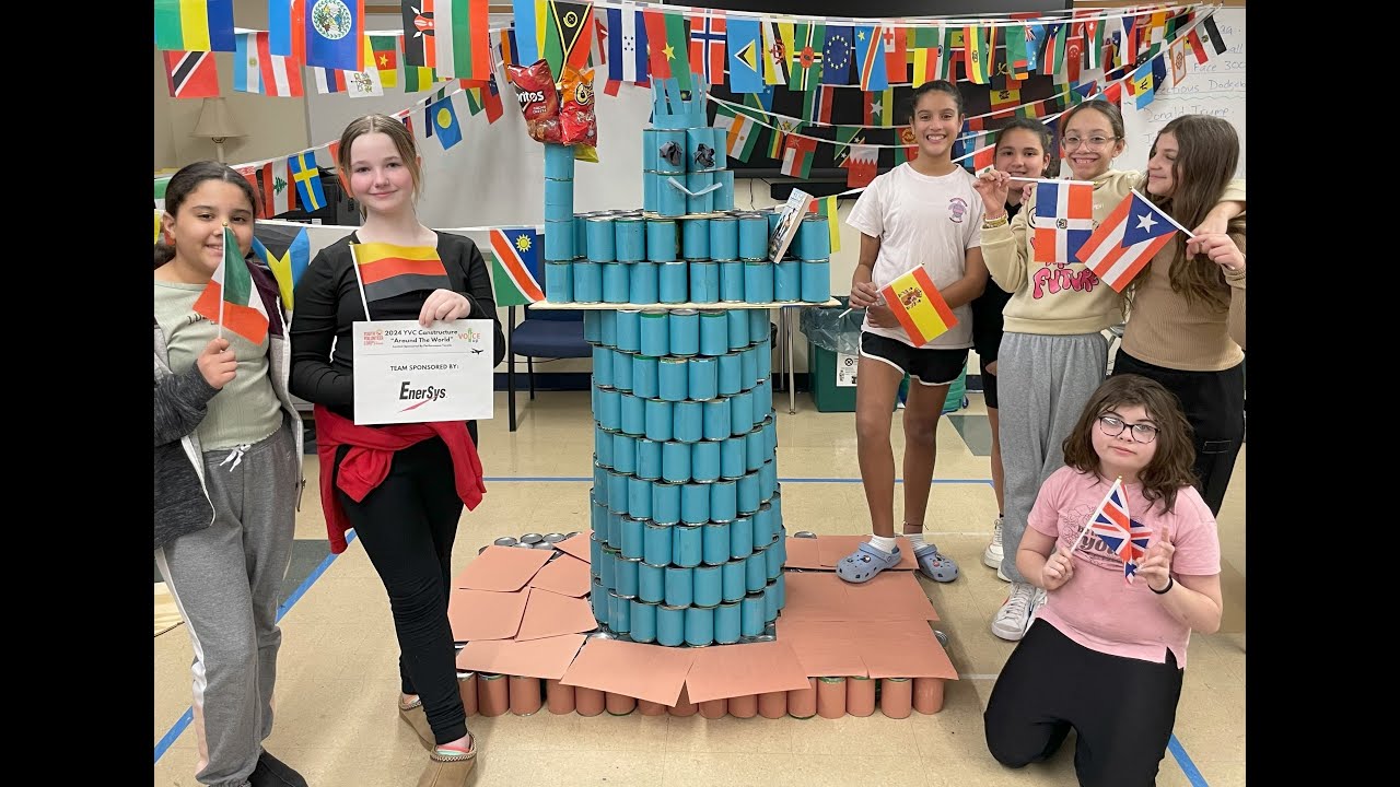 Olivet's West Reading Elementary Center Canstructure 2024