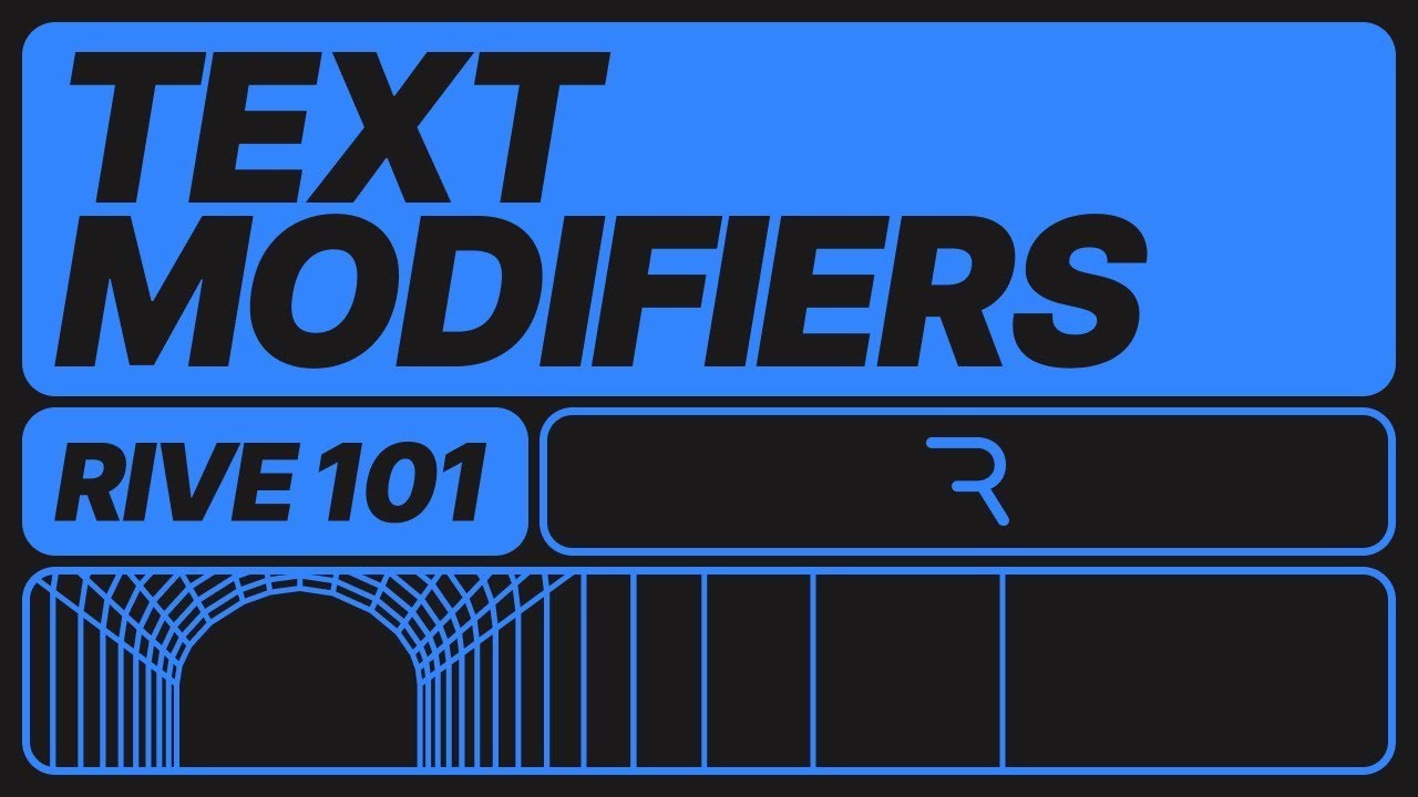 Rive 101 - Text Modifiers