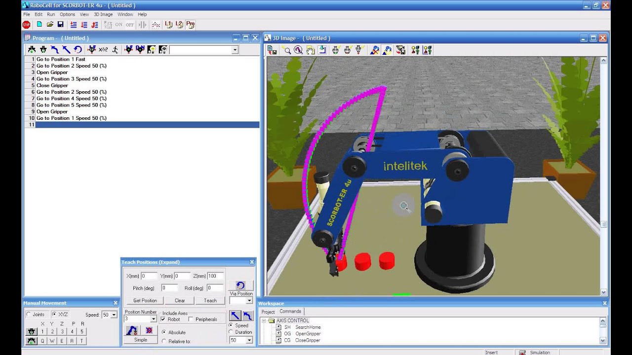 RoboCell - Robotic control and simulation software