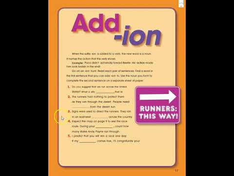 Lesson 26 Vocabulary Words and Lesson-adding ion