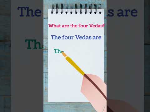 What are the four Vedas? #ancient #history