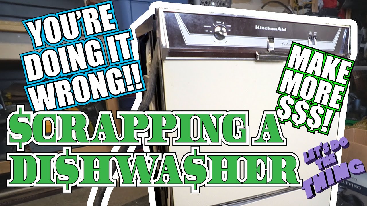 Scrapping A Dishwasher For Copper And Cash - More Than You Think!