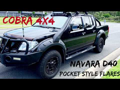 Pocket Style Flares Fenders Suits Nissan Navara D40 08-14