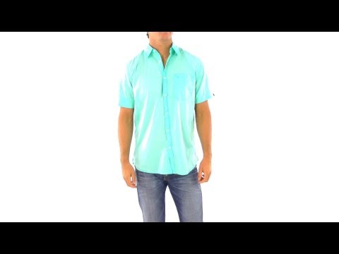Lost Men's Sunwashed Solid Woven S/S Shirt | SwimOutlet.com
