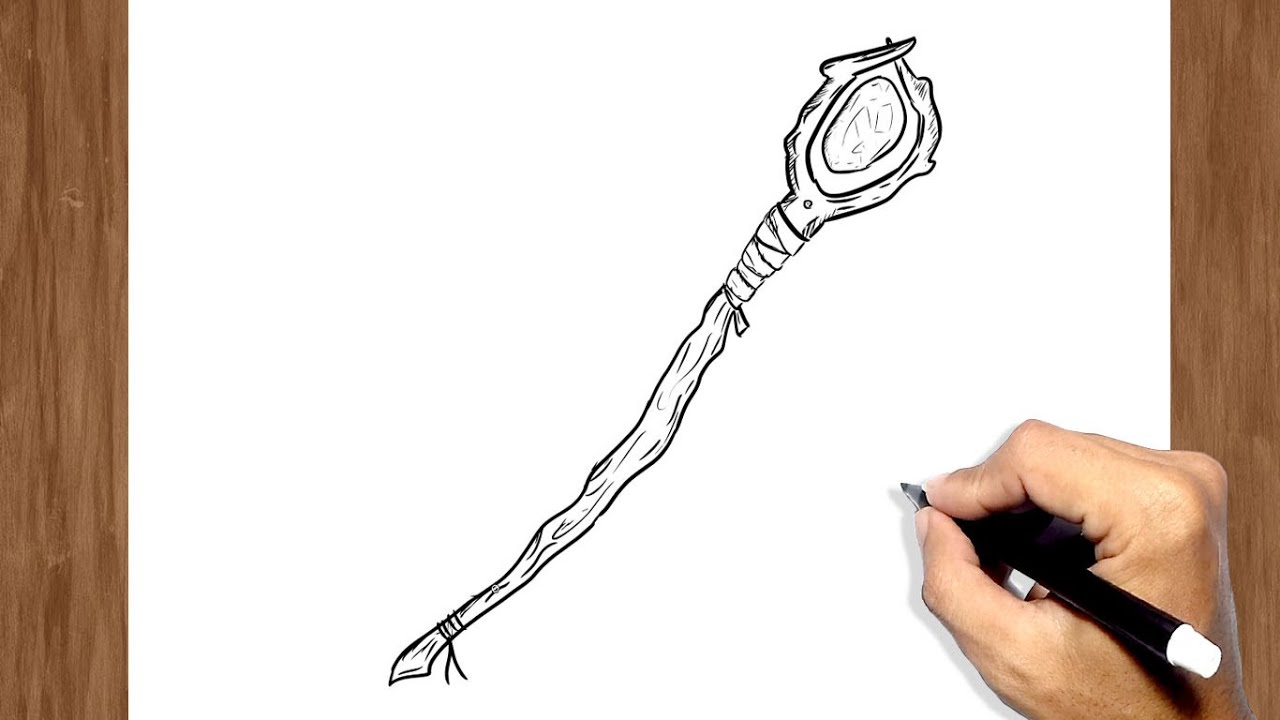 How to Draw Magic Staff