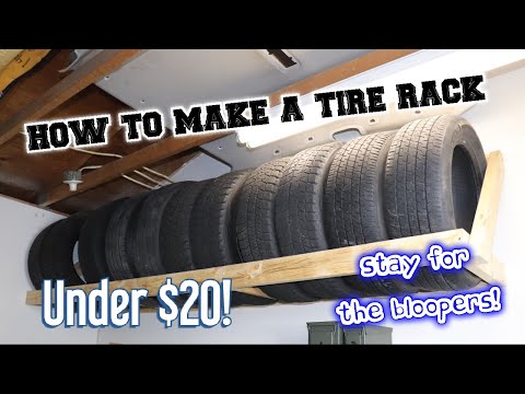 How to build a tire rack for under $20