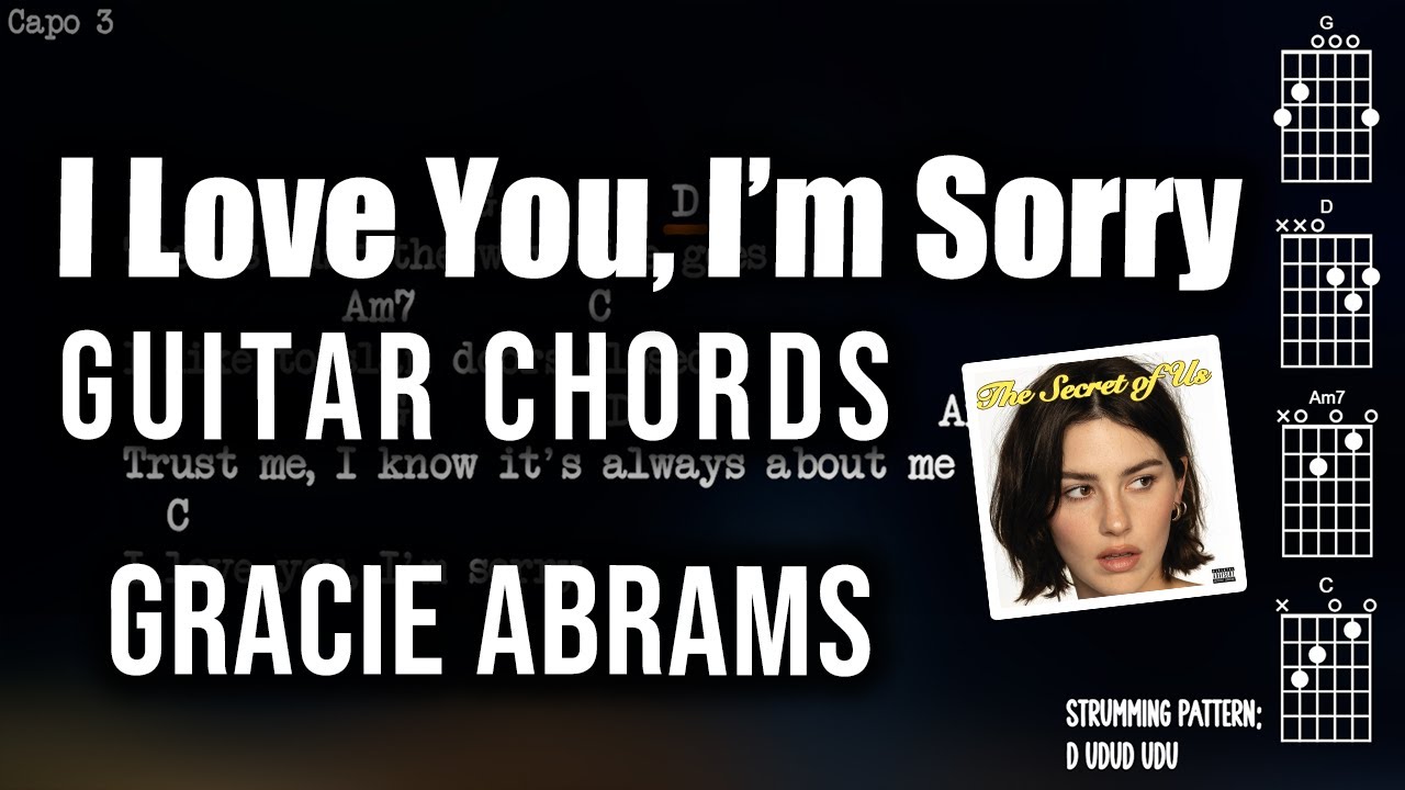I Love You, I'm Sorry - Guitar Playalong, Chords